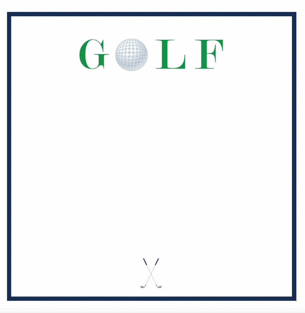 Golf Slab Notepad – The Truffle Pig