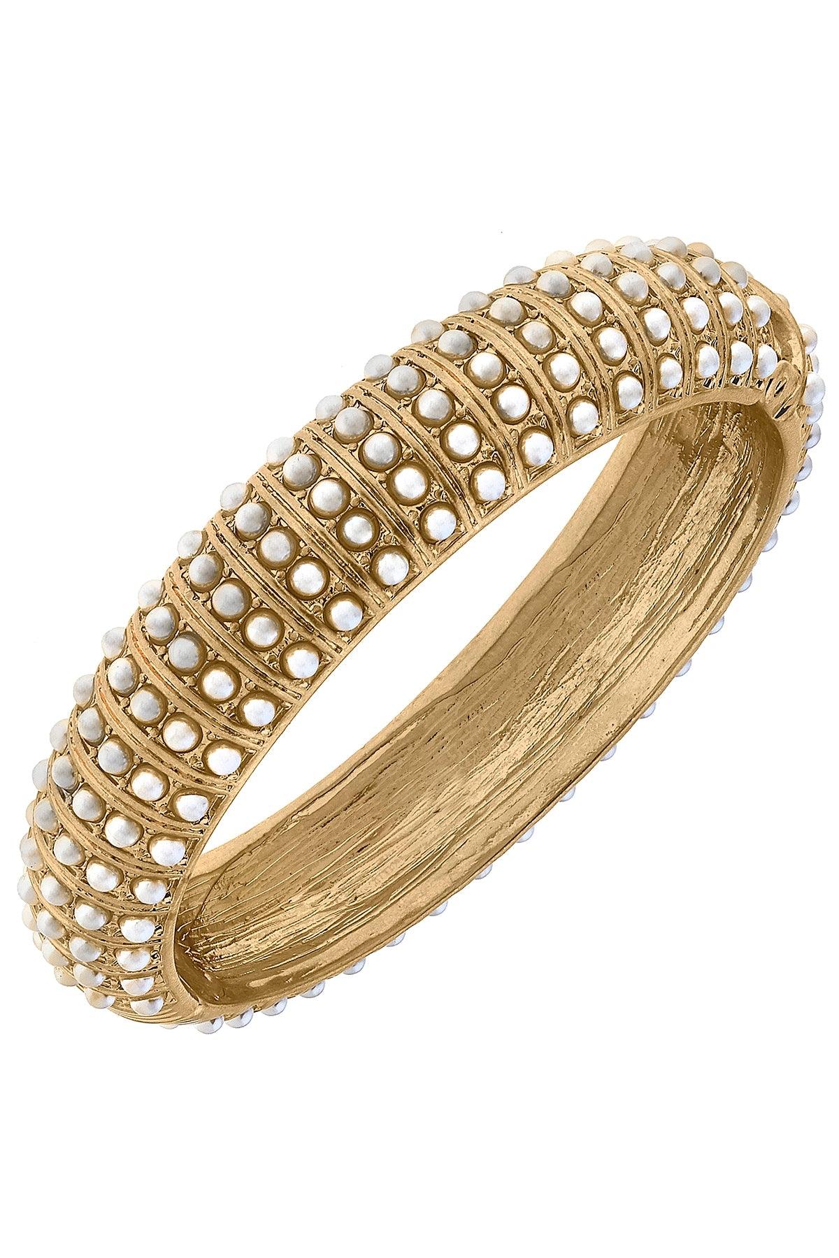 Jackie Pearl Studded Bangle – The Truffle Pig